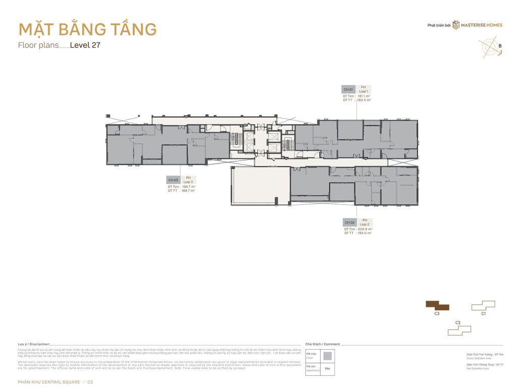 Tòa C3 Central Square Masteri Trinity Square